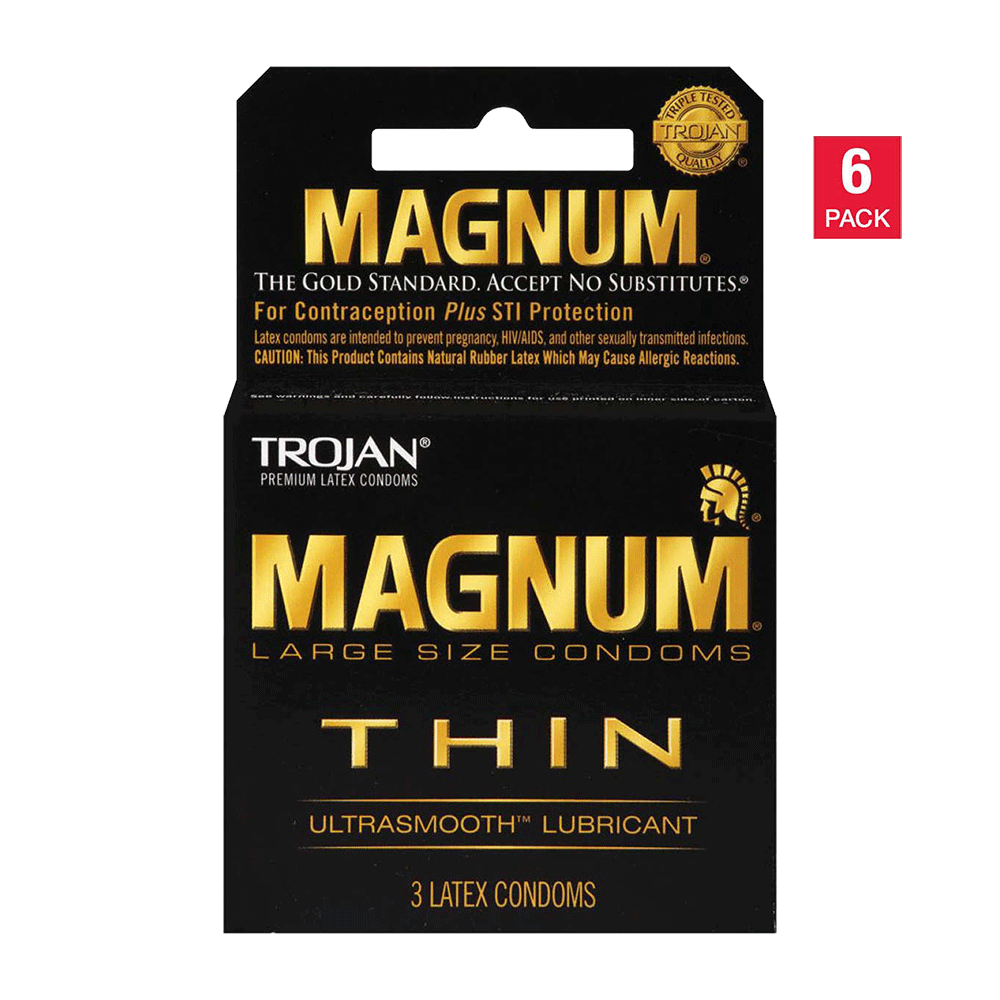 Trojan Magnum Thin Lubricated Latex Condoms (18 ct.) – The Performer
