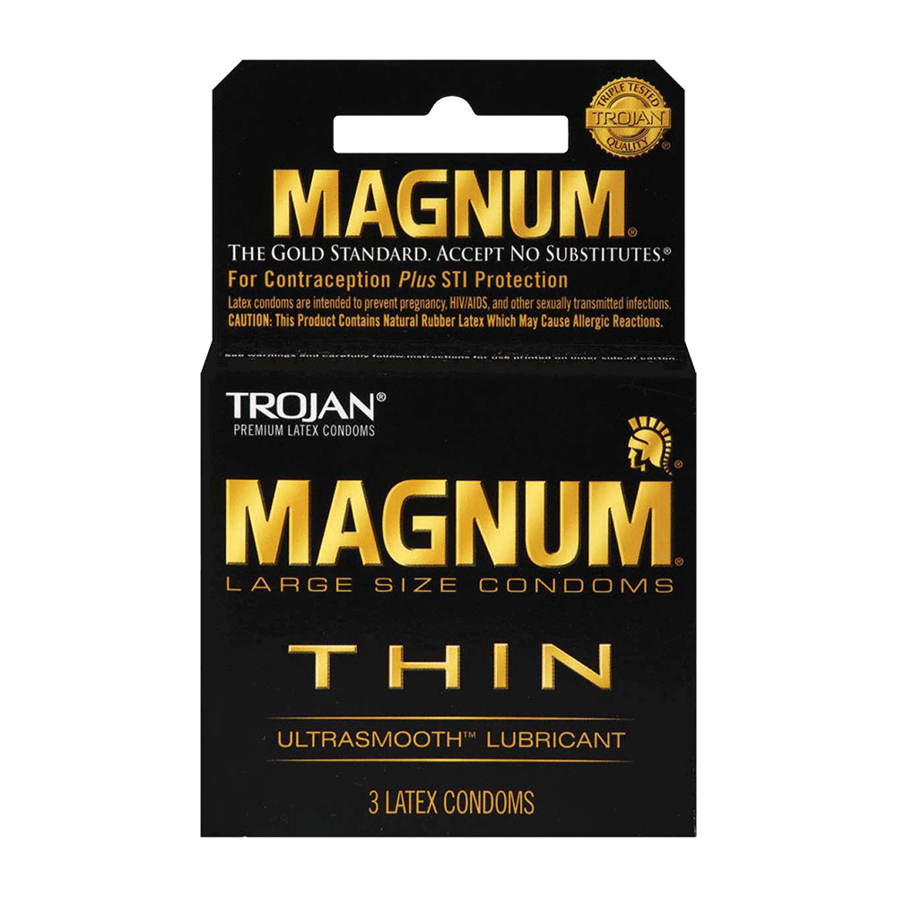 Trojan Magnum Thin Lubricated Latex Condoms (18 ct.) – The Performer